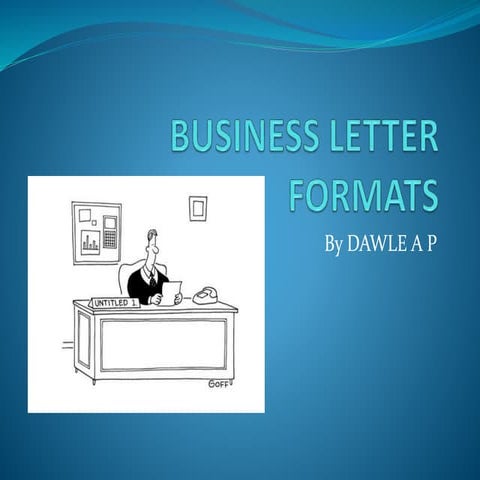 Business letter formats | PPTX