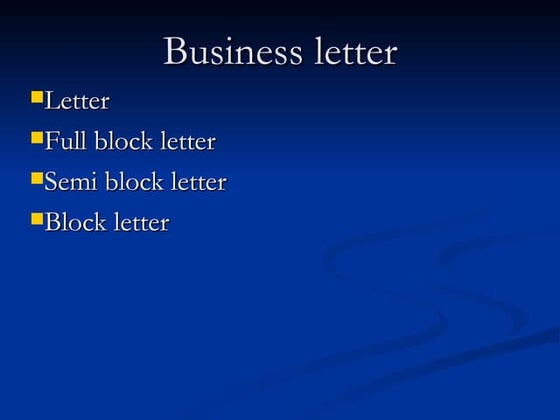 Presentation on formal letter | PPTX