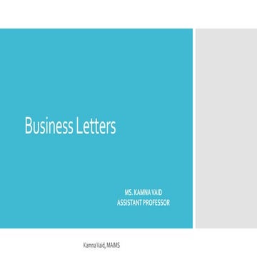 Business letters | PPT