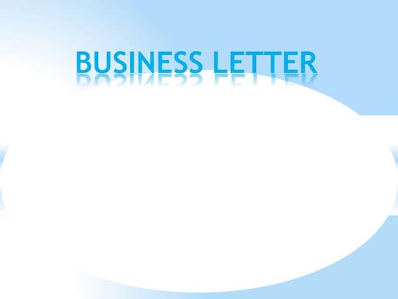 A business letter | PDF