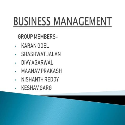 BUSINESS MANAGEMENT .......pptx