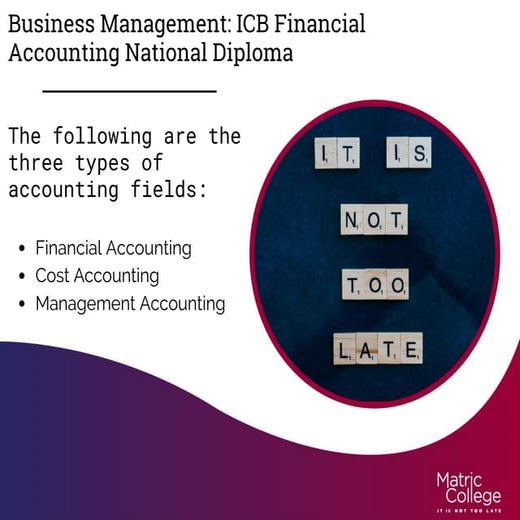 Financial Accounting - Business Management: ICB National Diploma | PDF