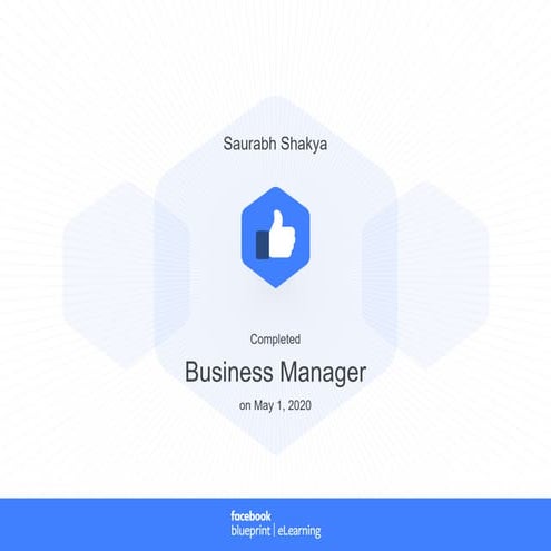 Business manager- Facebook Blueprint | PDF