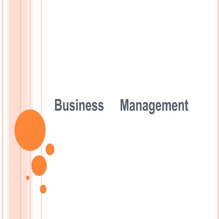 Business Management | PPTX
