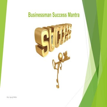 Businessman success mantra | PPT