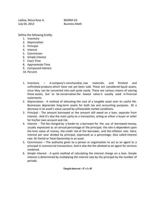 Business Math Chapter 6 | PPT | Antiquing and Antiques | Hobbies ...