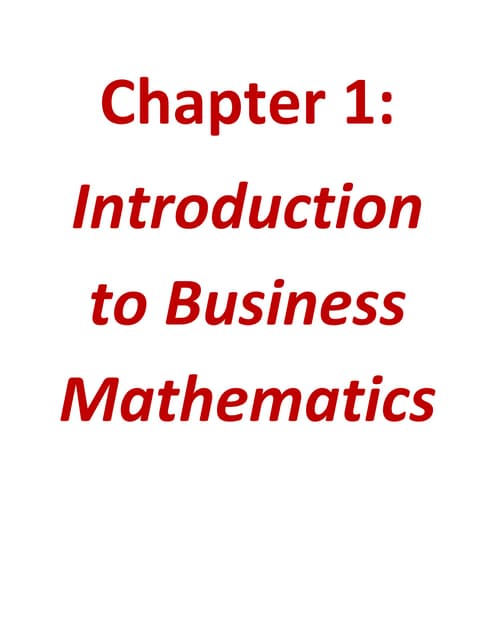 Abm business math cg | PDF | Business | Business and Finance