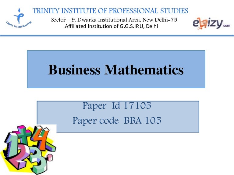 Business mathematics