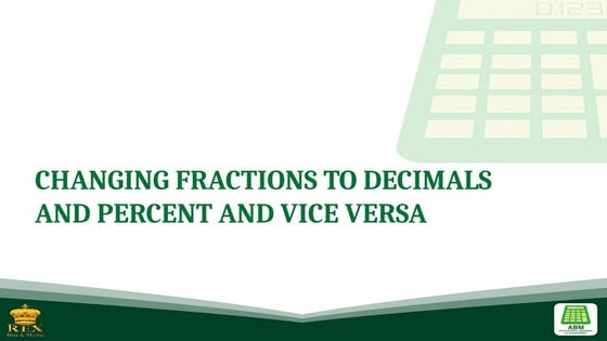 (Q3-W1.1) Visualizing Percent and Its Relationship to Fractions, Ratios ...