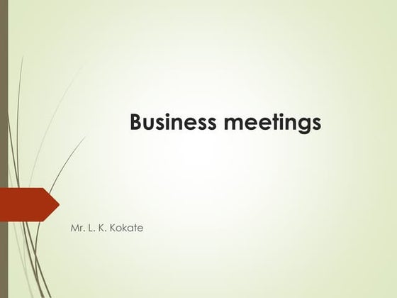 Conducting Effective School Meetings - Najma Kazi | PPT