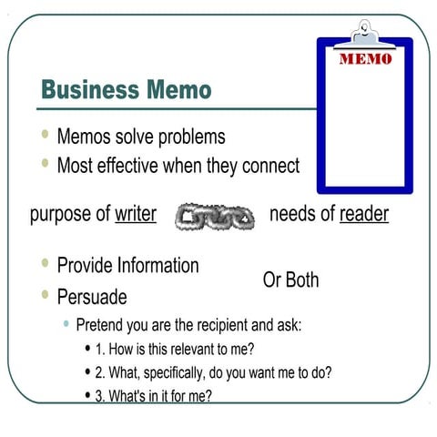 Business Memo | PPT