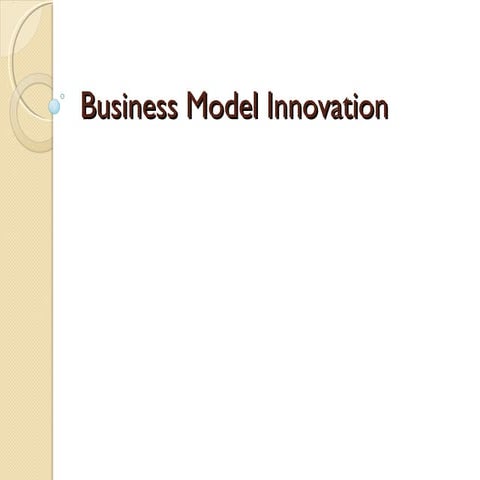 Business model innovation | PPT