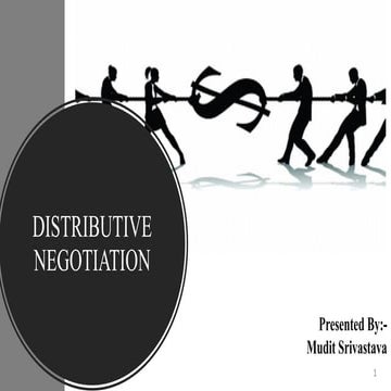Business Negotiation (Distributive) delivered at UQ Business School | PDF