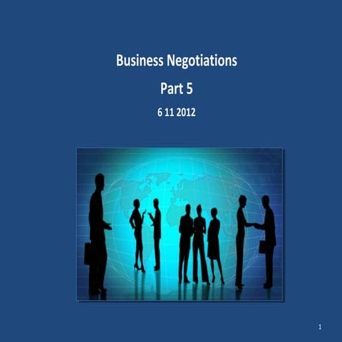 International Business Negotiations | PPT