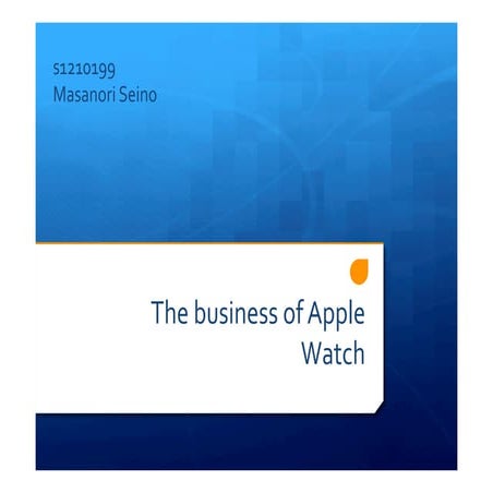 Apple watch | PDF