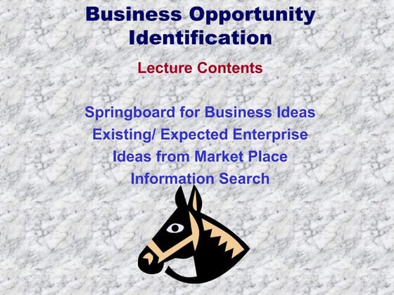 Opportunity Assessment: 7 Types of Opportunity | PPTX | Commodities ...