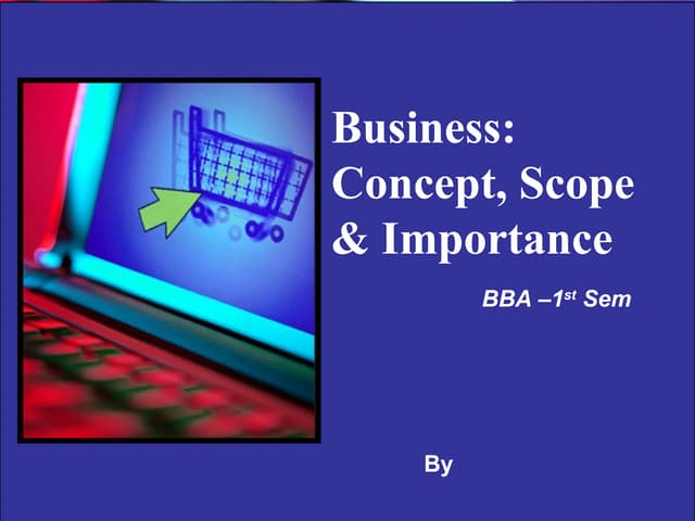 Basic concept of business | PPTX