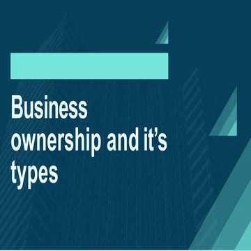 Business ownership | PPT