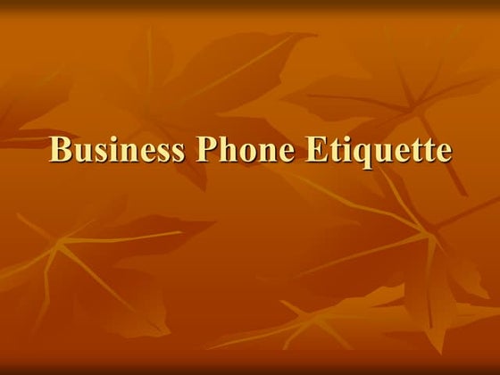 Telephone Etiquette.ppt