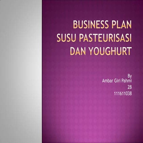 Business plan | PPTX