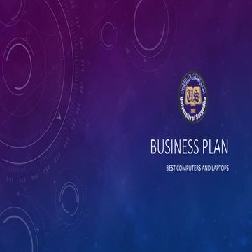 Computer manufacturing company Business plan | PPTX