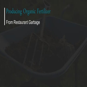 Business plan on "Producing Organic Fertilizer" | PDF