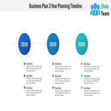 Business Plan 3 Year Planning Timeline | PPT