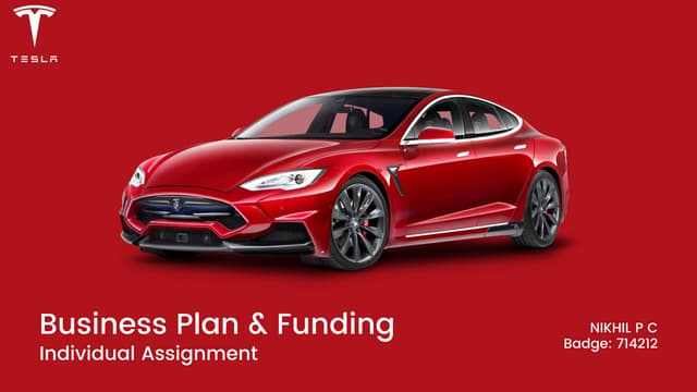 Tesla Motors Introduction Into INDIA | PPTX