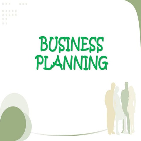Business Planning (Basics) | PPTX
