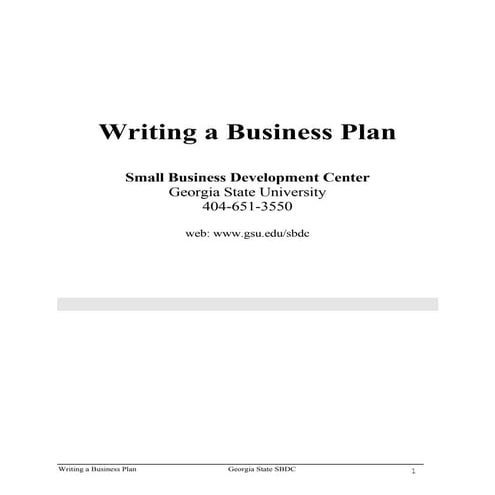 Business plan outline | PDF