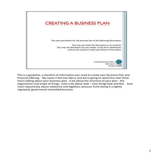 Film Production Business Plans (intro only) | PPT