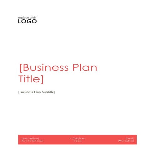Business Plan Template for Companies | DOCX