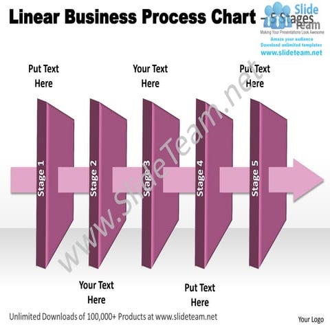 Business power point templates 5 phase diagram ppt linear process chart ...