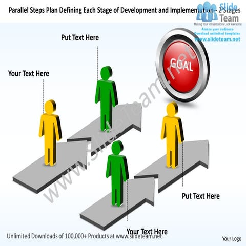 Business power point templates parallel steps plan defining each stage ...