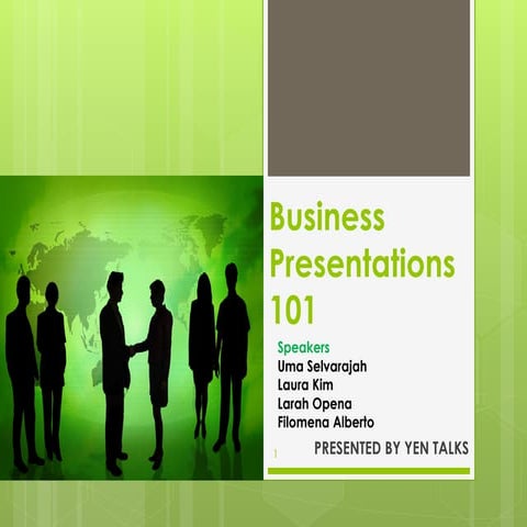 Business presentation 101 0401 2013 final version | PPT