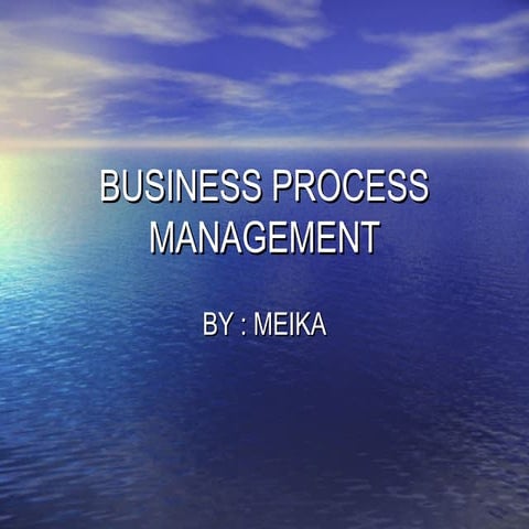 Business Process Management | PPT