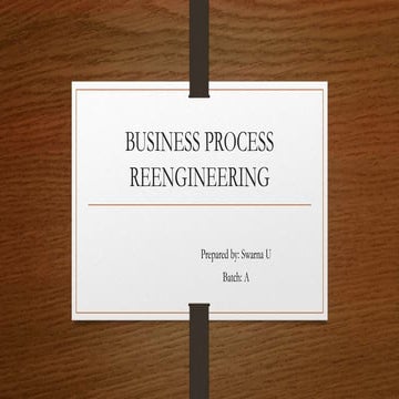 Business process reengineering (1) | PPT