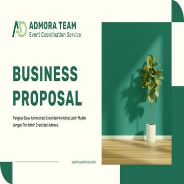 Business Proposal Admora Event Coordination Services | PPT