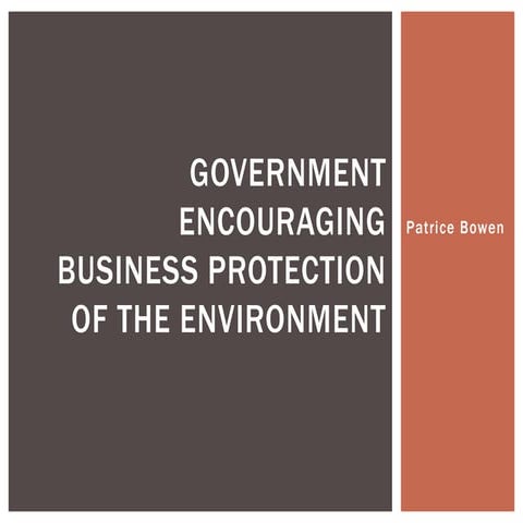 Business protection of the environment | PPTX