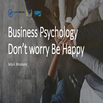 Business Psychology Don't Worry Be Happy | PDF