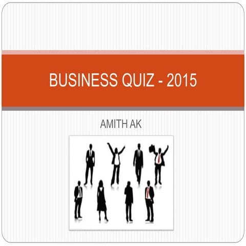 Business quiz 2 | PPTX