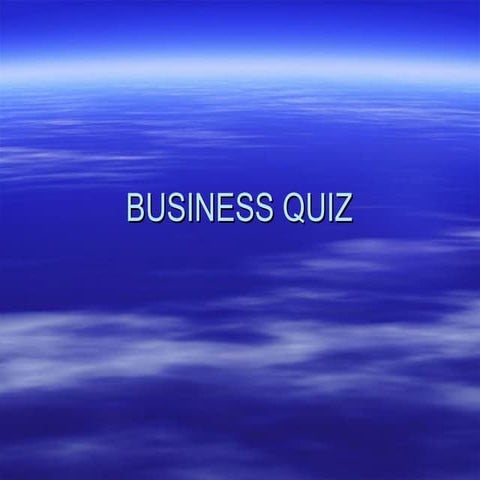 Business quiz[1] | PPT