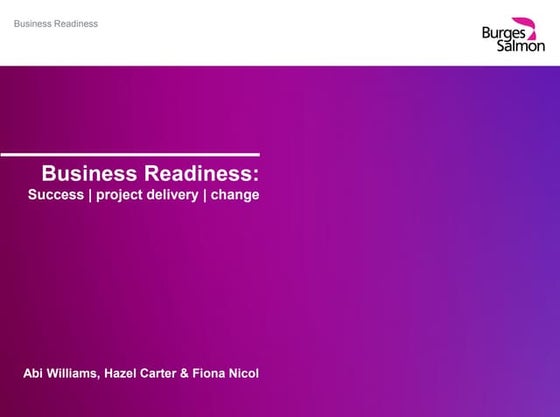 Business Readiness Planning Checklist | XLSX | Business | Business and Finance