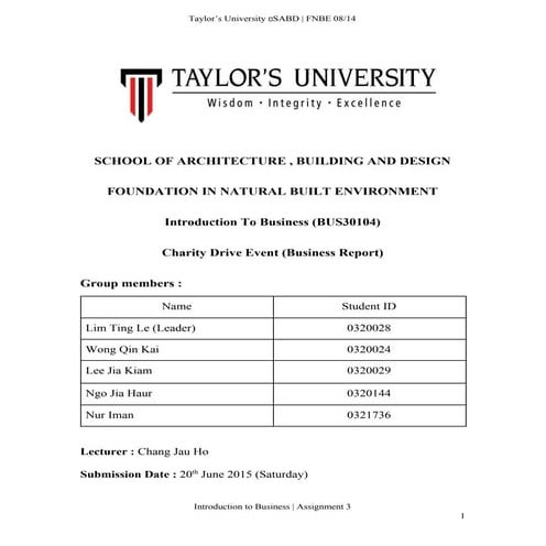 Business final report | DOCX