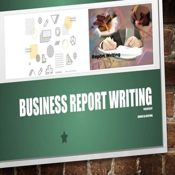 BUSINESS REPORT WRITING for mNgers .pptx