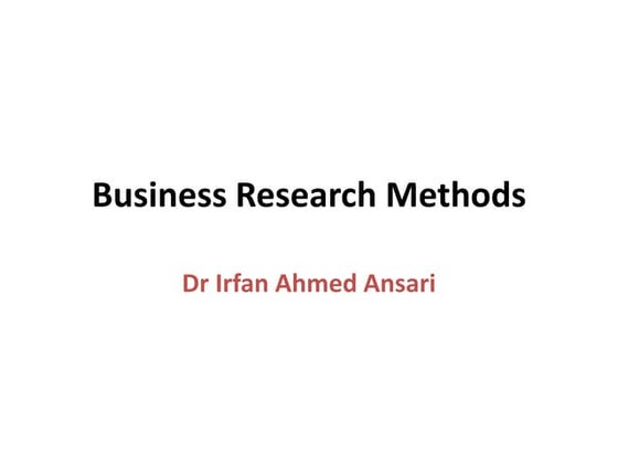 Types of research | PPT