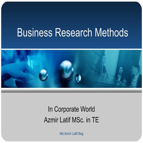 Business research methods | PPT