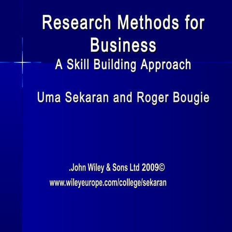Business research methods | PPT