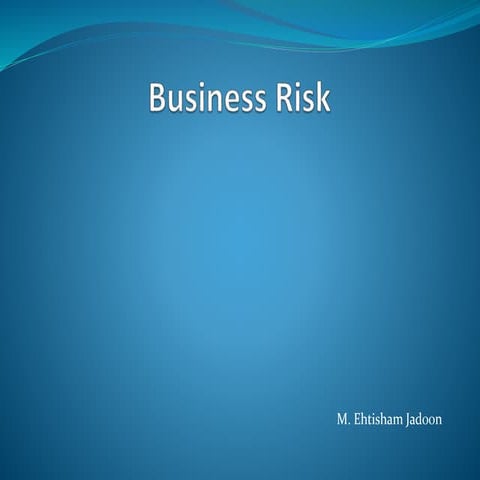 Business risk | PPT