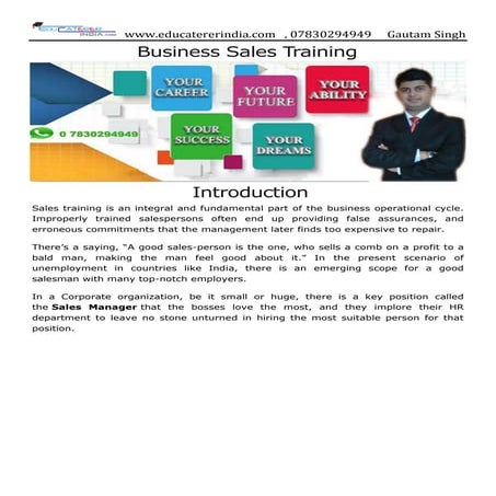 Business sales training | PDF